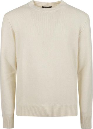 Aragona Rundhals-Pullover - - Knitwear - Herren - Wei&szlig; - M
