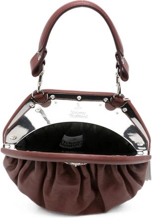 Vivienne Westwood Gathered Leather Shoulder Bag - Brown