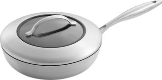 Scanpan CTX Schmorpfanne mit Deckel 26 cm | 5-Schicht Edelstahl/Aluminium | Für alle Herdarten geeignet | Multifunktionale Pfanne Induction | Stratanium Antih