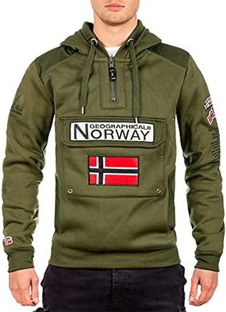Geographical Norway Hommes Sweat Kaki M