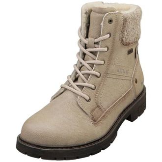 Mustang Jeans Bottines pour femme, blanc cass&eacute;, 43 EU