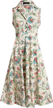 Etro Femme, Robes, Multicolore, Taille: 38 FR Midi Robe Chemise Sans Manches