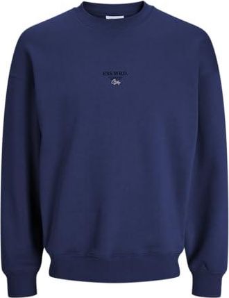 Jack & Jones Jjeurban Edge Studio Sweat Crew Noos, Ocean Cavern, XL Homme
