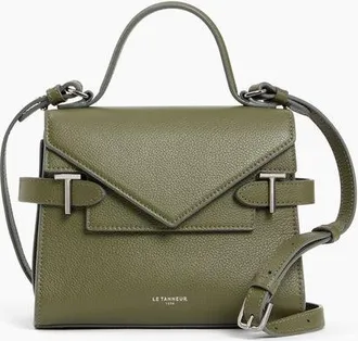 Le Tanneur Petit sac à main double rabat Emilie en cuir grainé
