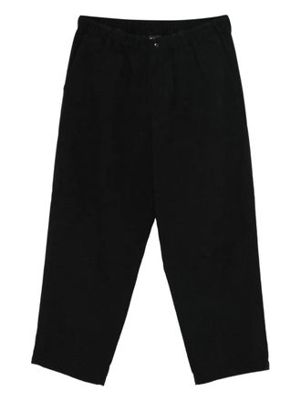 Goldwin pantalon Fine Wale &agrave; taille &eacute;lastique - Noir