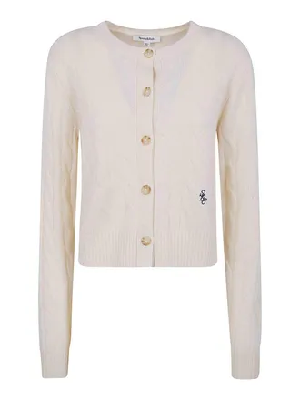 Sporty & Rich Cardigan - Couleur Chair