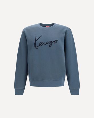 Kenzo Kenzo signature embroidered cotton Sweatshirt Male XL