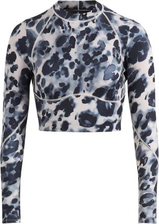 adidas by Stella McCartney Femme, Tops, Noir, Taille: 36 FR Wonalu Crop Top &agrave; Manches Longues