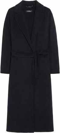 Max Mara Femme, Manteaux, Noir, Taille: 36 FR Esturia Belted Coat