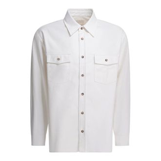 A.P.C. A.p.c., Homme, Chemises, Blanc, Taille: 2XL Surchemise en coton uni