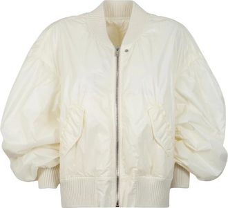 Rick Owens Femme, Vestes, Blanc, Taille: 38 FR Temple Secchia Flight Bomber
