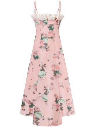 Philosophy di Lorenzo Serafini robe à fleurs imprimées - Rose