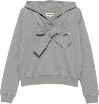 Shushu/Tong Bow-detail Logo-print Hoodie
