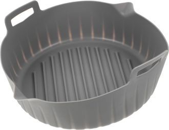 Garneck Hitzebeständige Wiederverwendbare Silikon Airfryer Matte mit Antihaftbeschichtung Luftzirkulierende Grillmatte für Heißluftfritteuse Backofen und Viel
