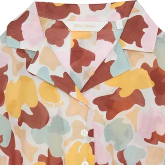 Palm Angels Camouflage-Print Cotton T-Shirt - Multicolor