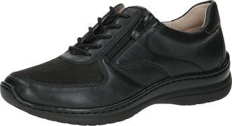 Caprice Comfort Damen Sneaker flach mit Reißverschluss Freizeit, Schwarz (Black Comb), 41 EU