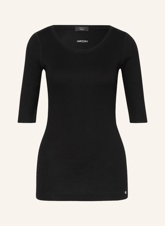 Marc Cain Feinripp-Shirt schwarz