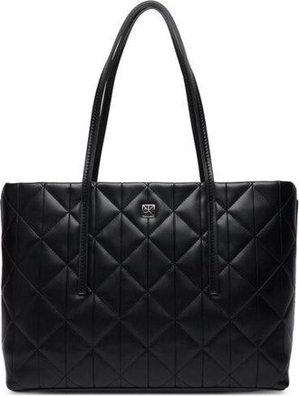 Calvin Klein Handtasche Quilted Small Tote LV04F3325G Schwarz