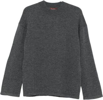 Max Mara Femme, Pulls, Gris, Taille: 38 FR Pull col rond en cachemire et laine