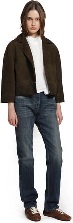 Prada Cropped Suede Jacket