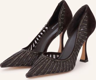 Lola Cruz Pumps Mit Schmucksteinen braun