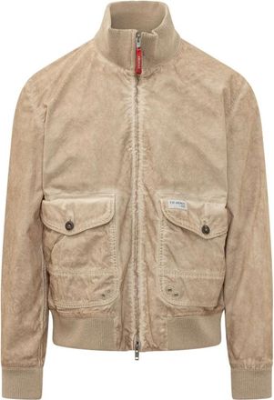 Fay Homme, Vestes, Beige, Taille: S Blouson Bomber