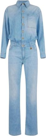 Elisabetta Franchi Femme, Combinaisons et Ensembles, Bleu, Taille: 40 FR Jumpsuits