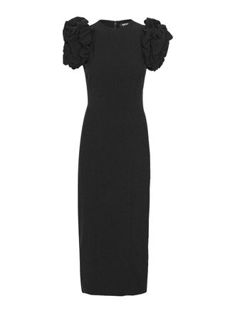 Rotate Knielanges Kleid - Schwarz