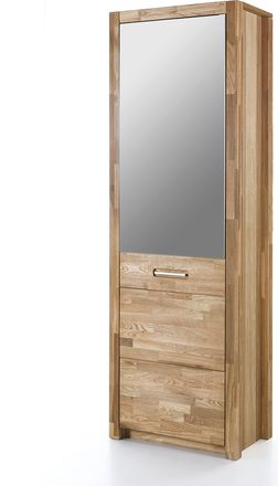 Möbelando Garderobenschrank Dielenschrank Kleiderschrank Schrank Flurmöbel Leduc I Wildeiche