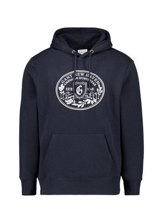 GANT Herren Pullover blau Baumwolle unifarben