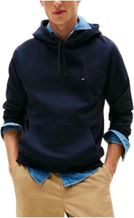 Tommy Hilfiger Homme, Sweatshirts et sweats &agrave; capuche, Bleu, Taille: XL Flag Embroidery Terry Hoody