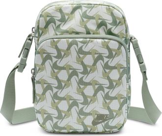 Nike Nike Unisex Heritage Acc PRNT Fa24 Crossbody-Tasche, Summit White/Jade Horizon/Dark Stucco