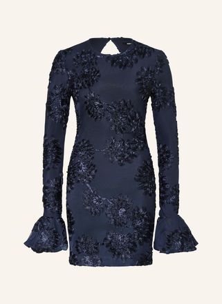 Rotate Rotate Mesh-Kleid blau