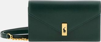 Polo Ralph Lauren Geldbörse Und Tasche Mit Kette Aus Polo Id Leder