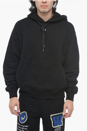 Off-white Brushed Cotton Skate Sweatshirt with Over Fit Größe M