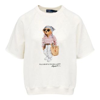Ralph Lauren Femme, Tops, Blanc, Taille: 40 FR Island Fleece Knt SweaT-shirt
