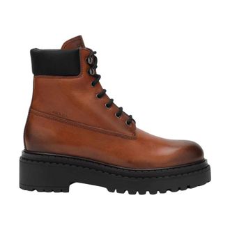 Prada Brandy Niedrige Stiefel - - Shoes - Damen - Braun - 36 EU