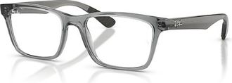 Ray-Ban Rb7025 Optics Dunkelgrau Fassung Klar Glas Polarisiert 55-17