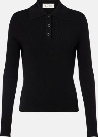 R&oacute;he R&oacute;he Polohemd aus Rippstrick