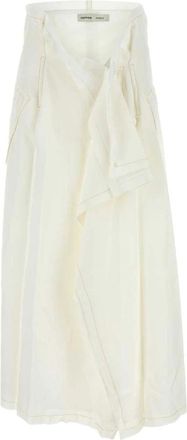 Carven Femme, Jupes, Blanc, Taille: 40 FR Midi Skirt