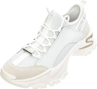 Steve Madden Femme, Chaussures, Blanc, Taille: 36 EU Baskets Basse &agrave; Lacets
