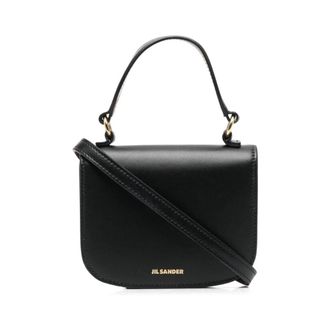 Jil Sander Luxuri&ouml;se Halo Mini Kalbsledertasche - - Bags - Damen - Schwarzk - ONE SIZE