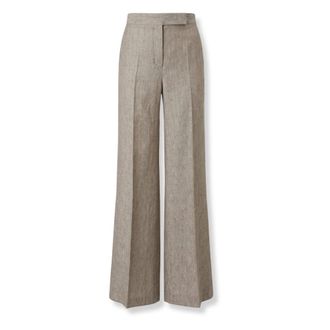 Max Mara Femme, Pantalons, Gris, Taille: 38 FR Mxmdeserto Wide Pantalons