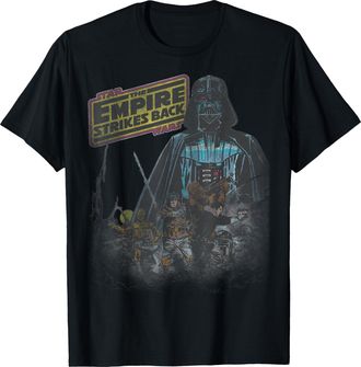 Star Wars Empire Strikes Back Faded Vintage Poster T-Shirt