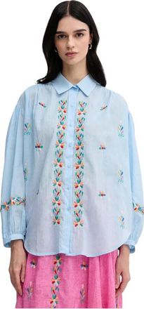 La Petite Francaise Damen, Blusen & Hemden, Blau, LGr&ouml;&szlig;e