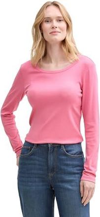 Tom Tailor 1045960 T-Shirt à Manches Longues, 15116-Bright Rose, XXL Femmes