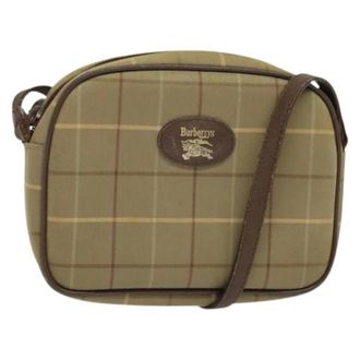 Burberry Sac bandouli&egrave;re en toile Pre-owned - Femme - Pre-owned - Beige - Taille: ONE Size