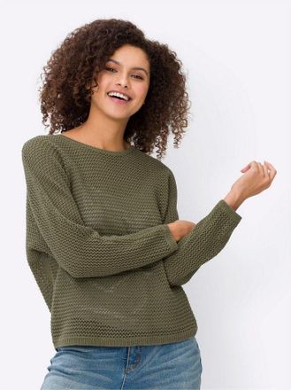 Heine Strickpullover Pullover Langarm Ajour