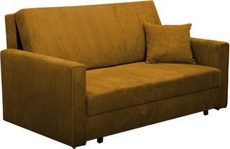 Mirjan24 Sofa Viva Bis Premium III mit Schlaffunktion, Bettsofa, 3 Sitzer Polstersofa mit Bettkasten inkl. Kissen, Sofagarnitur, Schlafsofa, Wohnlandschaft, St