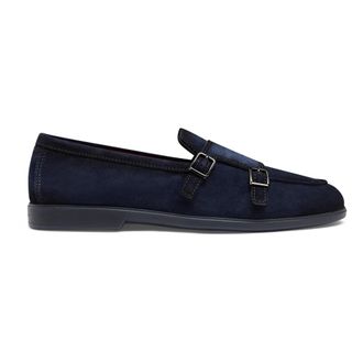 Santoni Herren Doppel-Schnalle Loafer - - Shoes - Herren - Blau - 44 EU